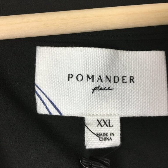 Pomander Place | Dresses | Pomander Place Dress Xxl Solid Black A Line ...